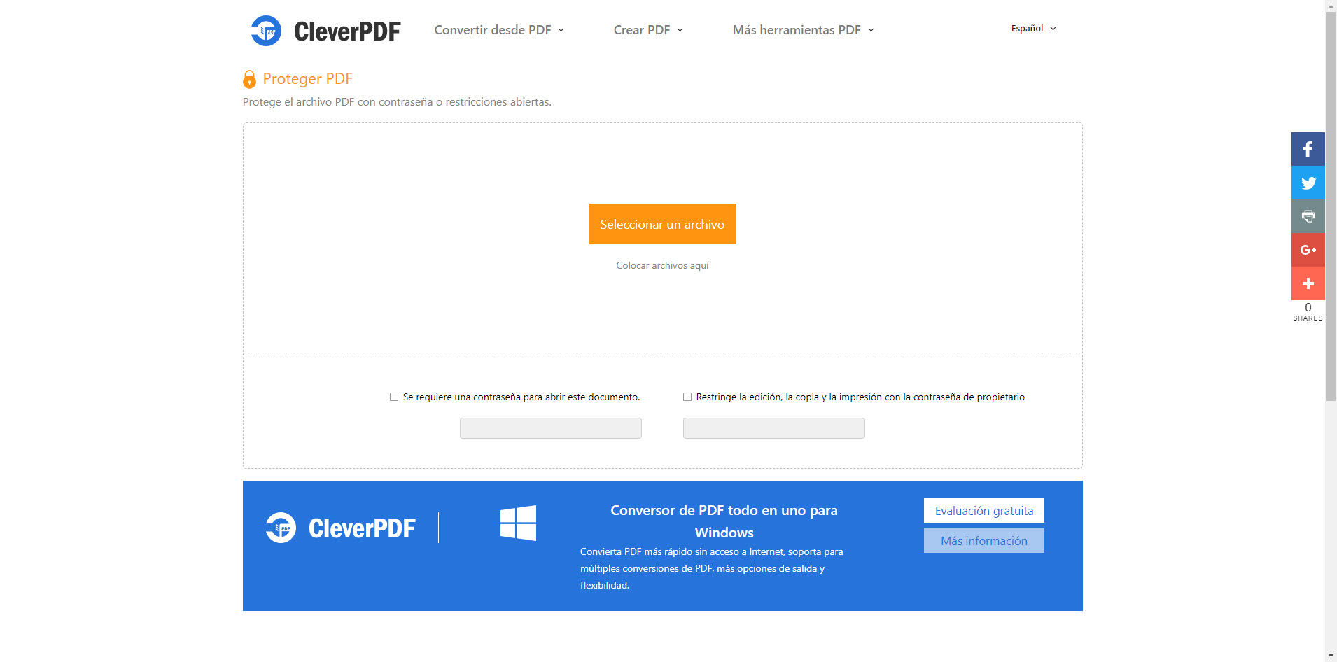 Proteger PDF con contraseña - Online y Gratis - CleverPDF Proteger PDF con contraseña - Online y Gratis - CleverPDF