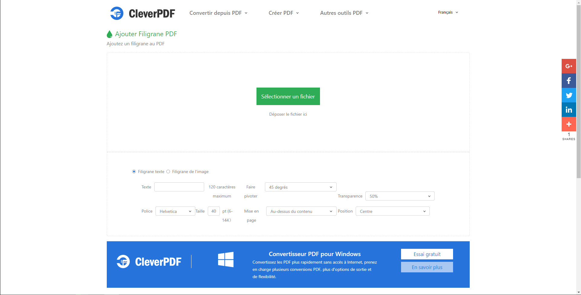 Comment Insérer un Filigrane